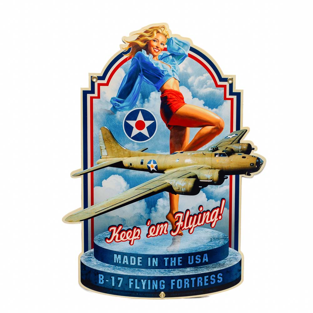 Keep 'em Flying! B-17 Tin Sign – Air Force Museum Store
