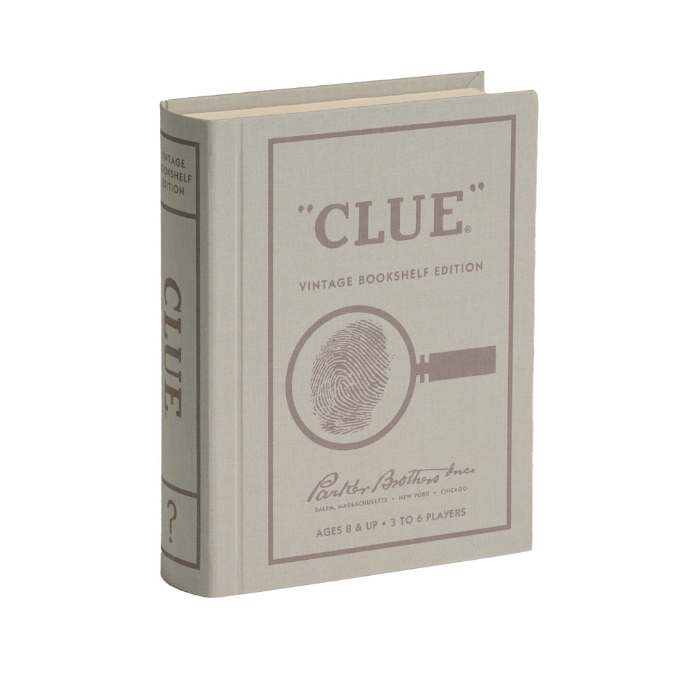 Clue Vintage Bookshelf Edition | 1949-Inspired Mystery Game in Book Box ...