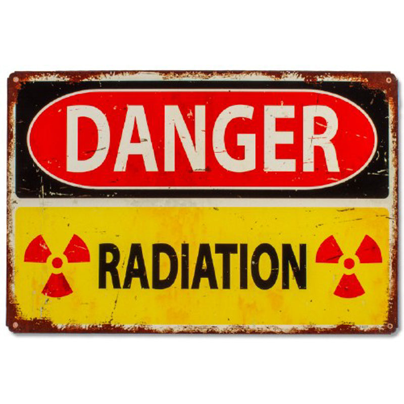 Danger Radiation Metal Sign – Air Force Museum Store