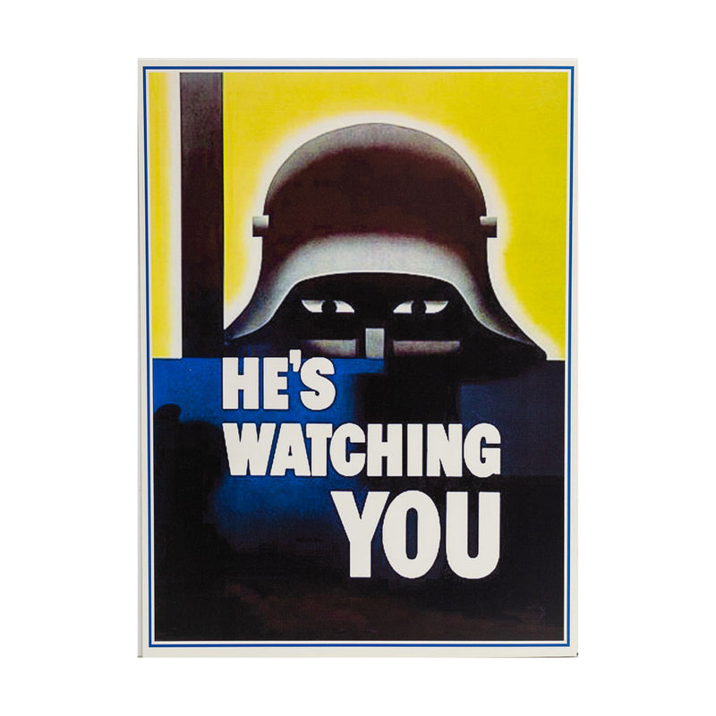 He's Watching You Vintage Reproduction Poster – Air Force Museum Store