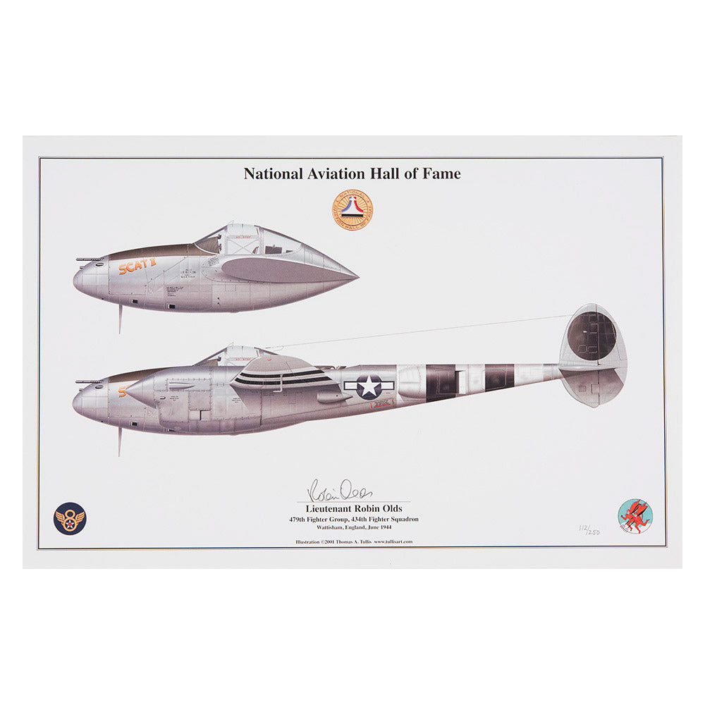 Lieutenant Robin Olds Signed Print – Air Force Museum Store