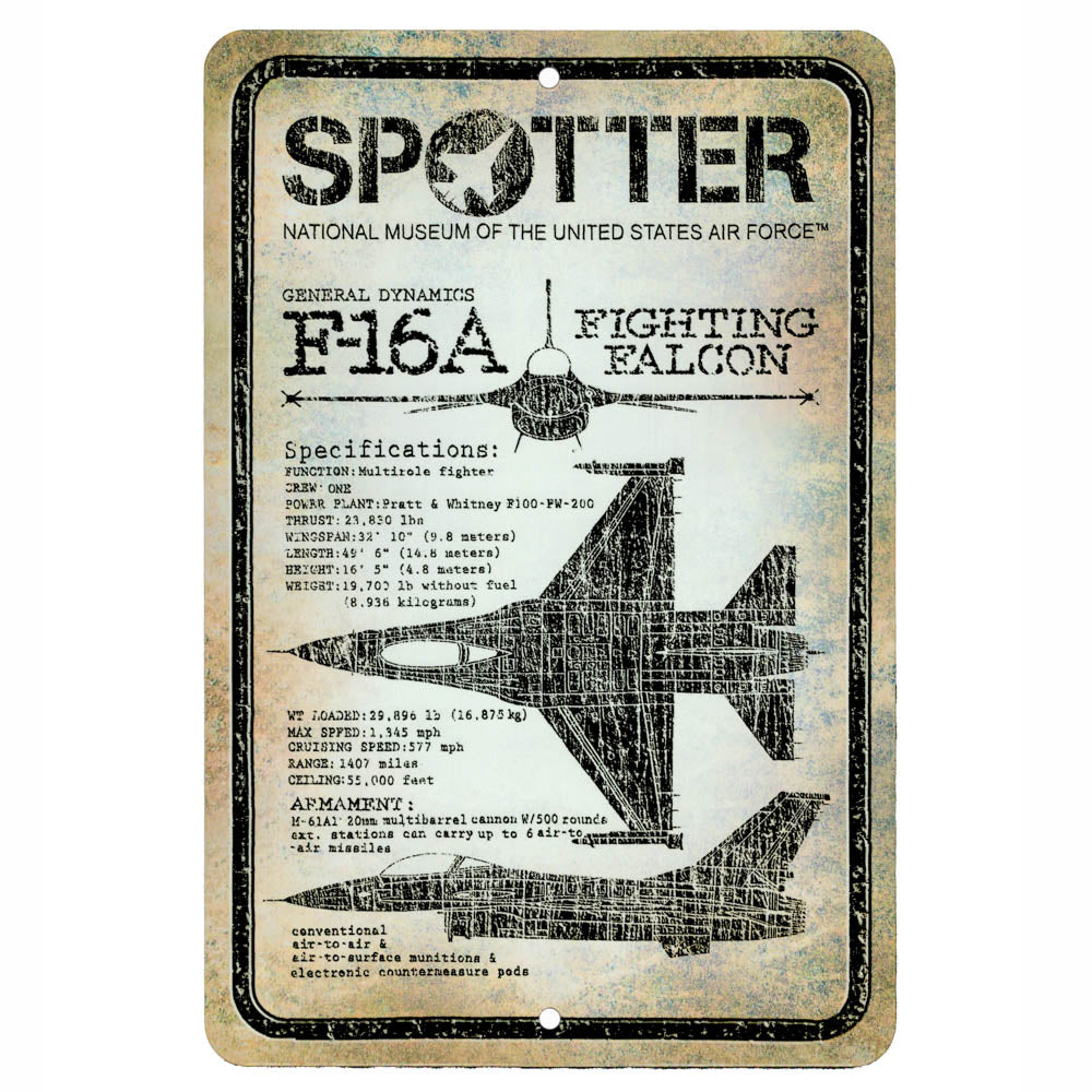 Spotter Tin Sign – Air Force Museum Store